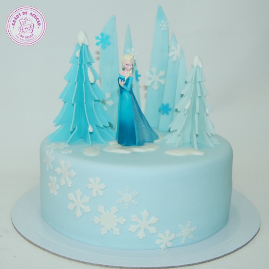 Frozen - Gelo - Grãos de Açúcar - Bolos decorados - Cake Design